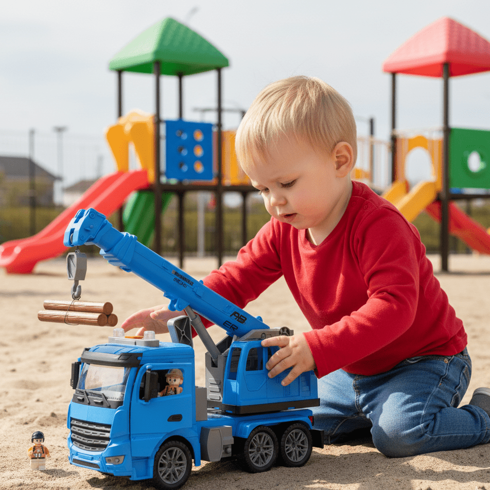CraneMax Junior – Durable Construction Crane Toy with Movable Arm ...