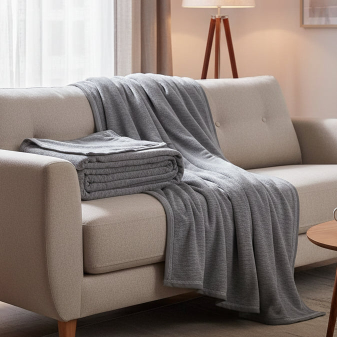 GLACILUX Cooling Blanket | Temperature-Regulating Comfort | Breathable ...