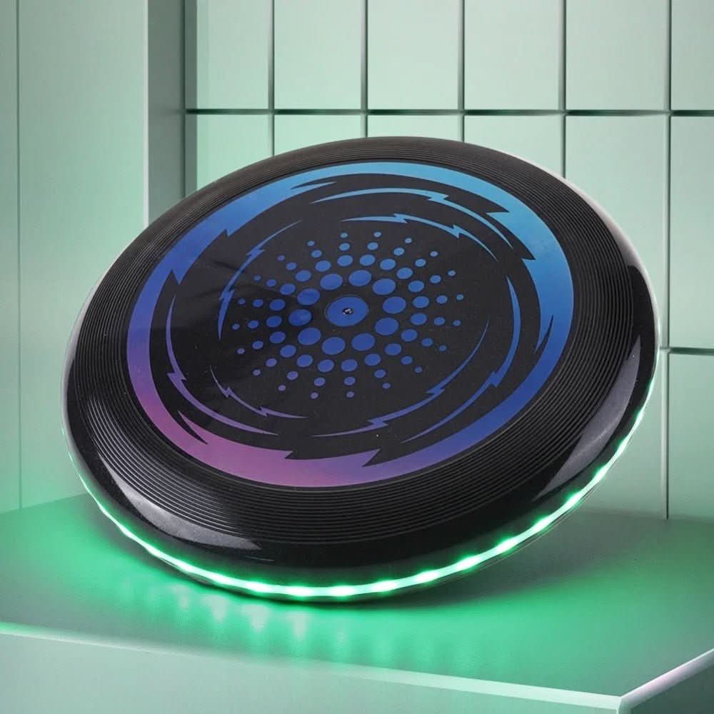 STARSPIN | LED Light-Up Frisbee | 10-Inch Glow-in-the-Dark Design ...